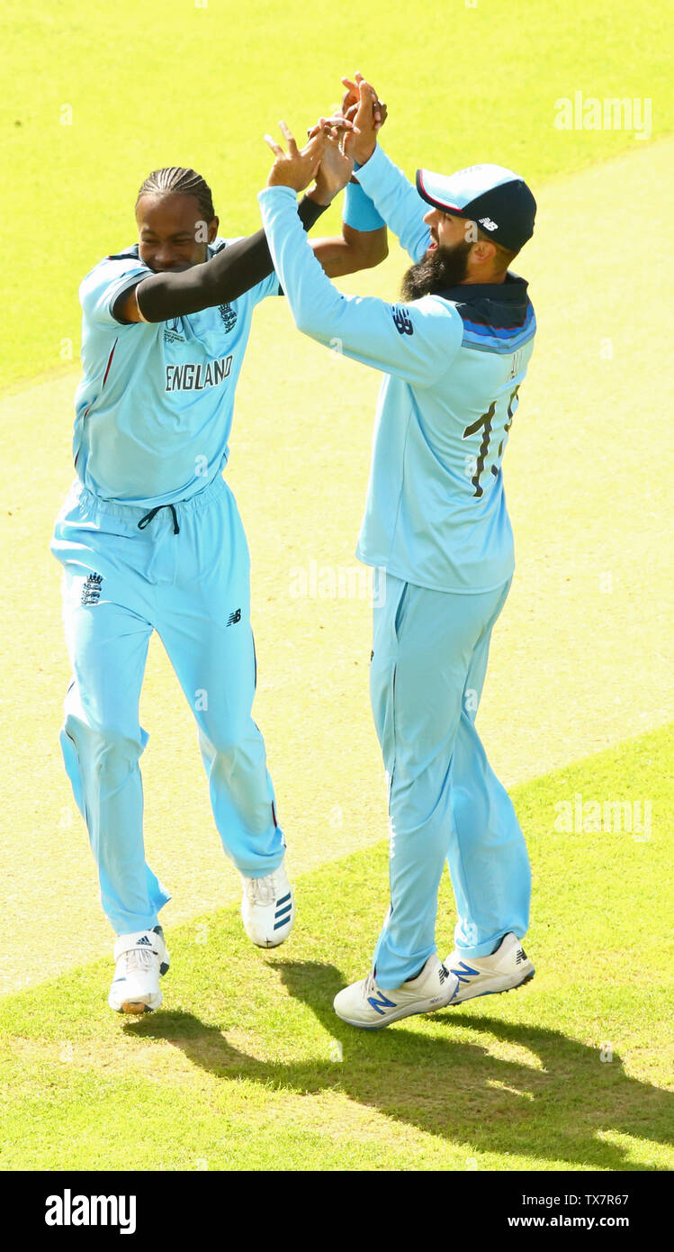 LEEDS, ENGLAND. 21 JUNE 2019: The England v Sri Lanka, ICC Cricket ...