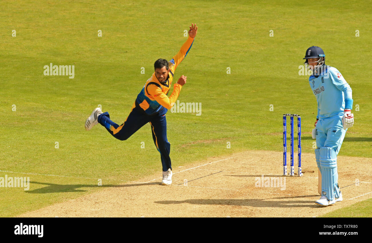 LEEDS, ENGLAND. 21 JUNE 2019: The England v Sri Lanka, ICC Cricket ...