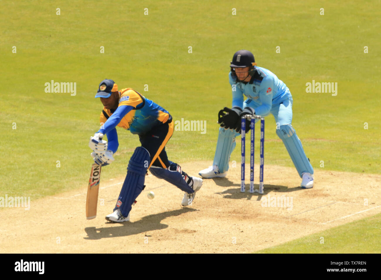 LEEDS, ENGLAND. 21 JUNE 2019: The England v Sri Lanka, ICC Cricket ...