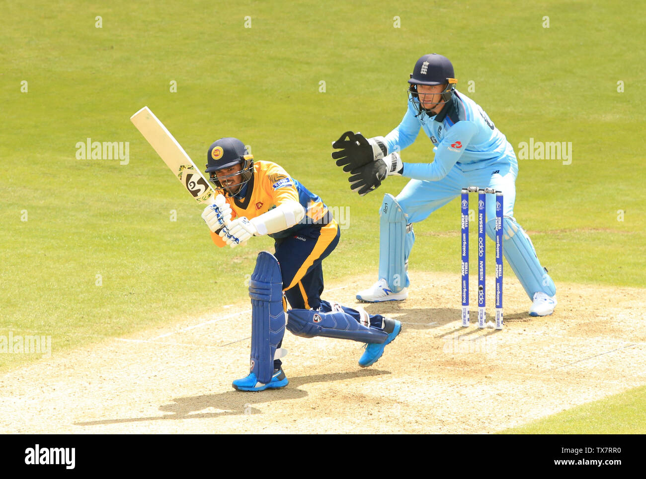 LEEDS, ENGLAND. 21 JUNE 2019: The England v Sri Lanka, ICC Cricket ...