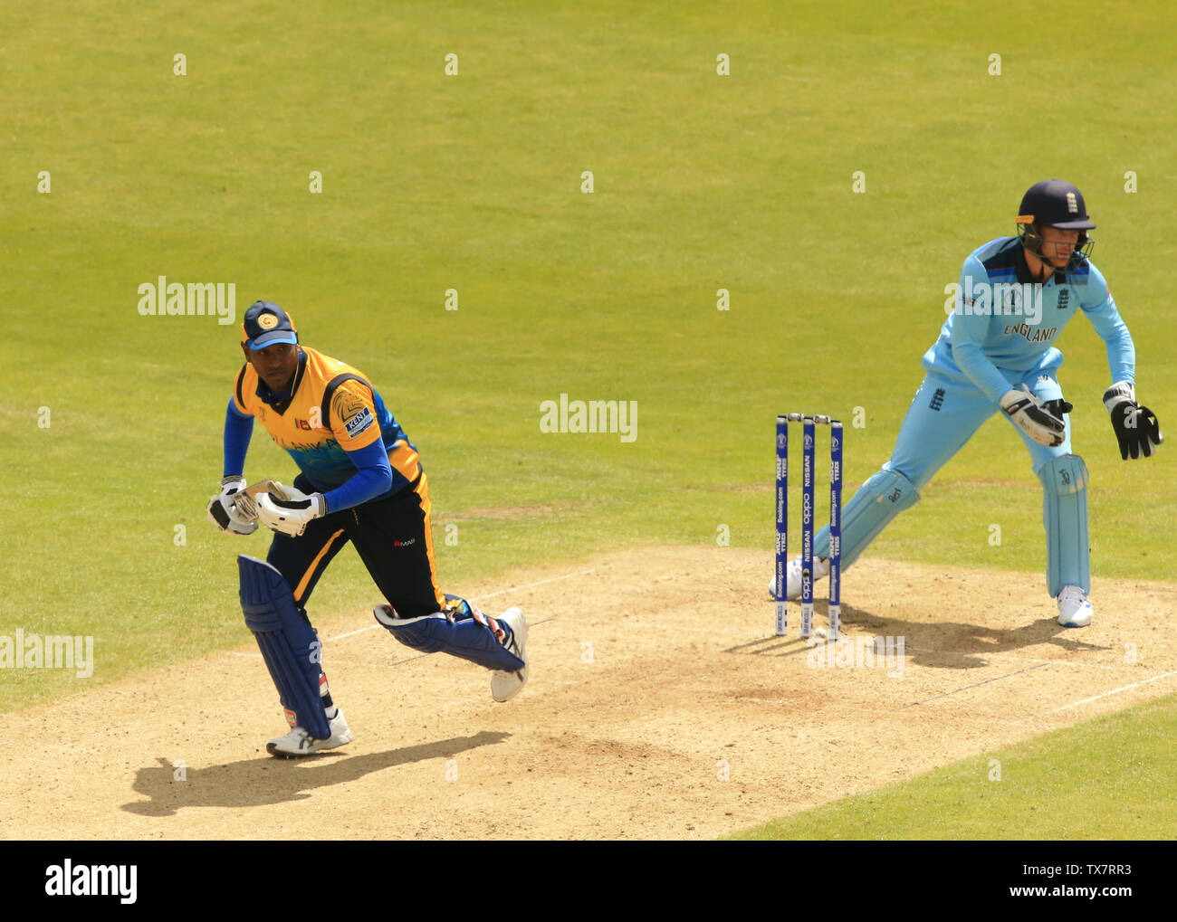 LEEDS, ENGLAND. 21 JUNE 2019: The England v Sri Lanka, ICC Cricket ...