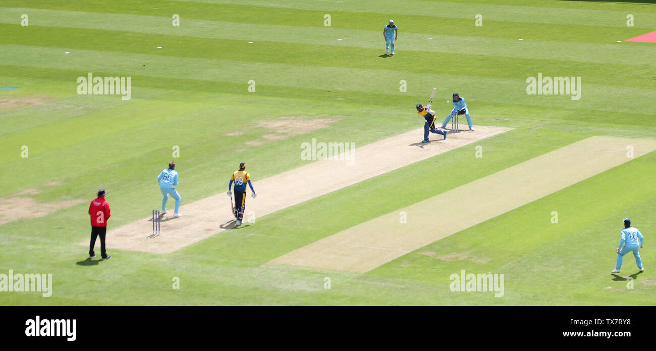LEEDS, ENGLAND. 21 JUNE 2019: The England v Sri Lanka, ICC Cricket ...