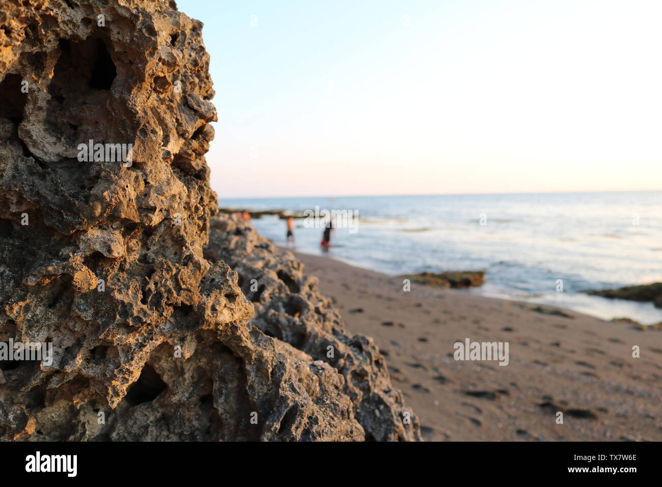 rock and sand on the beach, Panay island, Philippines Stock Photo - Alamy
