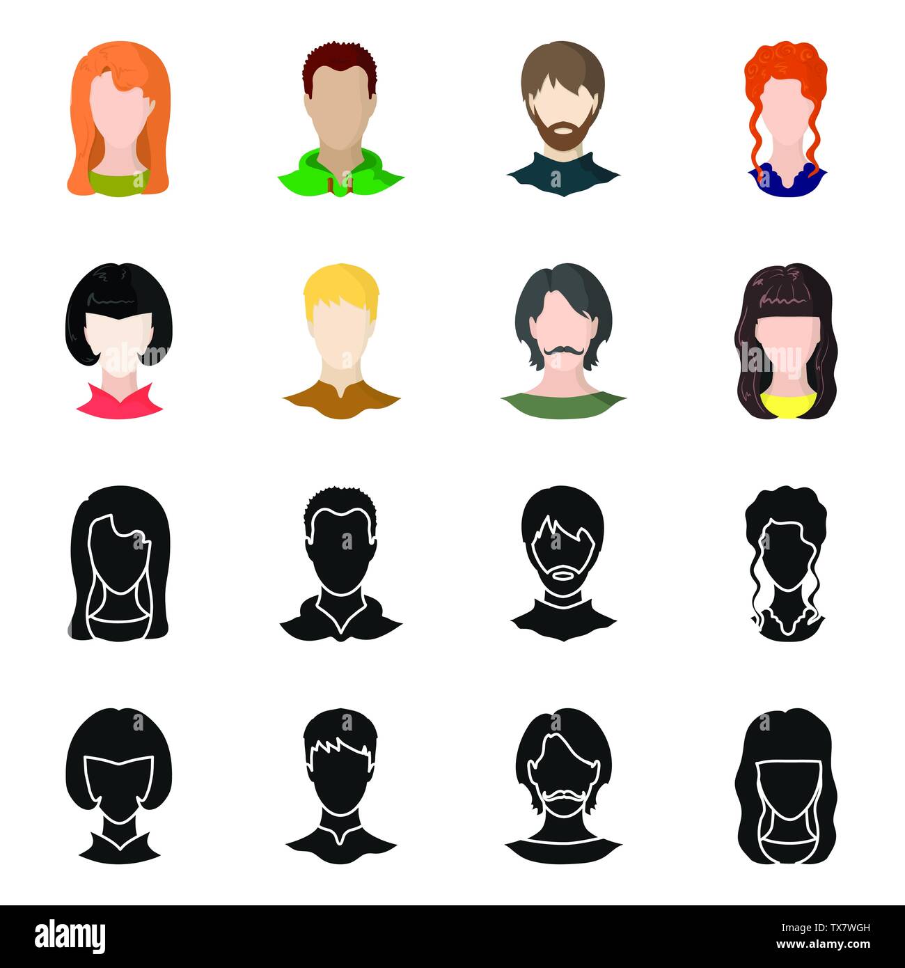 Vector illustration of professional and photo icon. Set of professional ...
