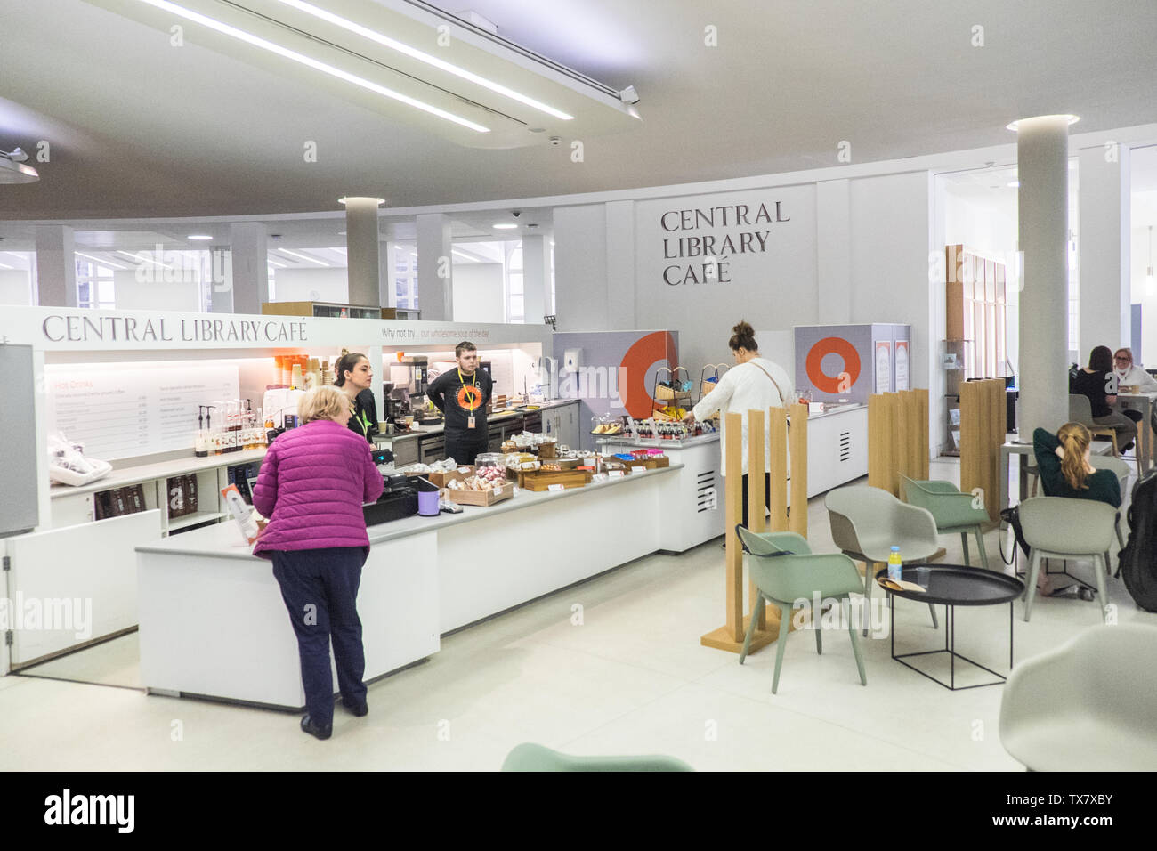 Manchester central library cafe hi-res stock photography and images - Alamy