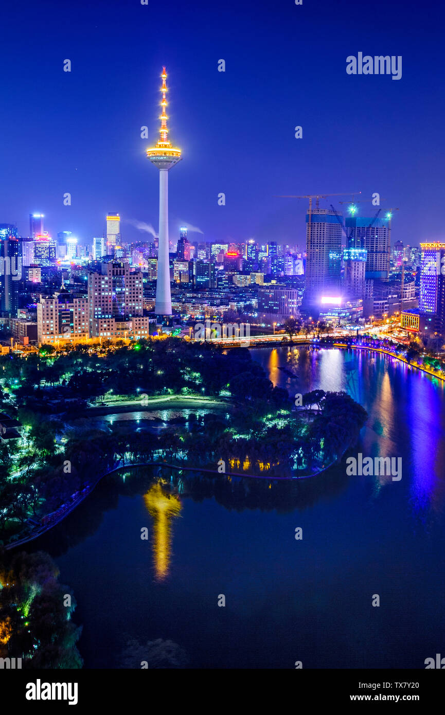 Shenyang color TV tower Stock Photo - Alamy