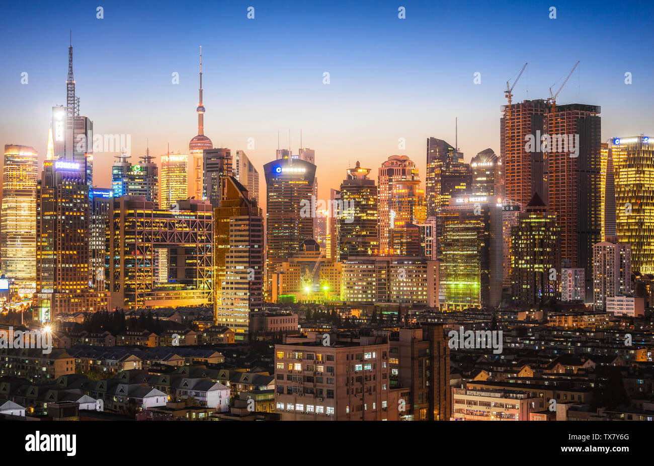 Shanghai City Architecture Scenery Stock Photo - Alamy