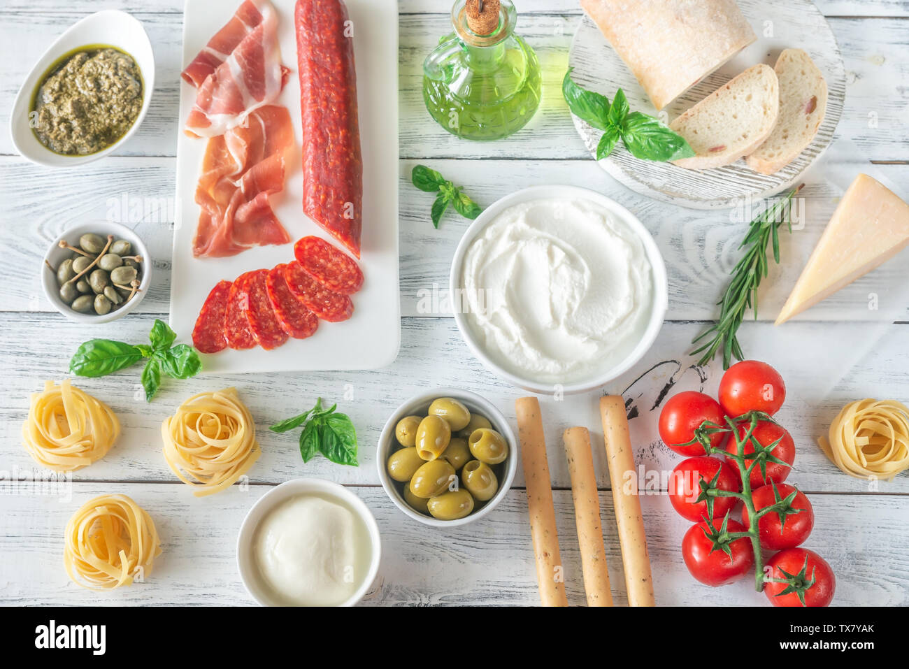 Olive rosemary parmigiano bread hi-res stock photography and images - Alamy