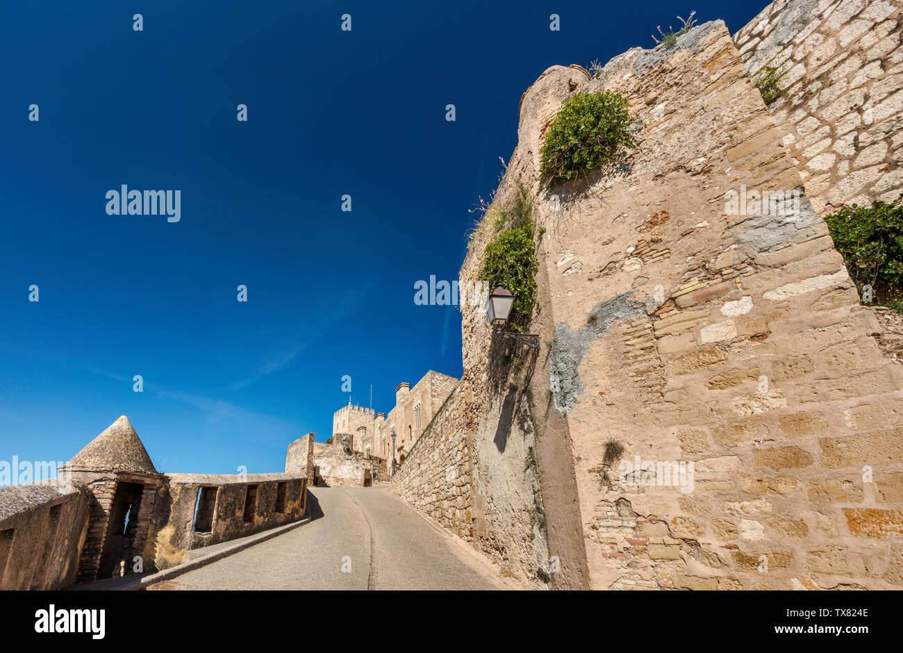 Castell de la Suda, medieval castle, now parador, in Tortosa, Catalonia ...
