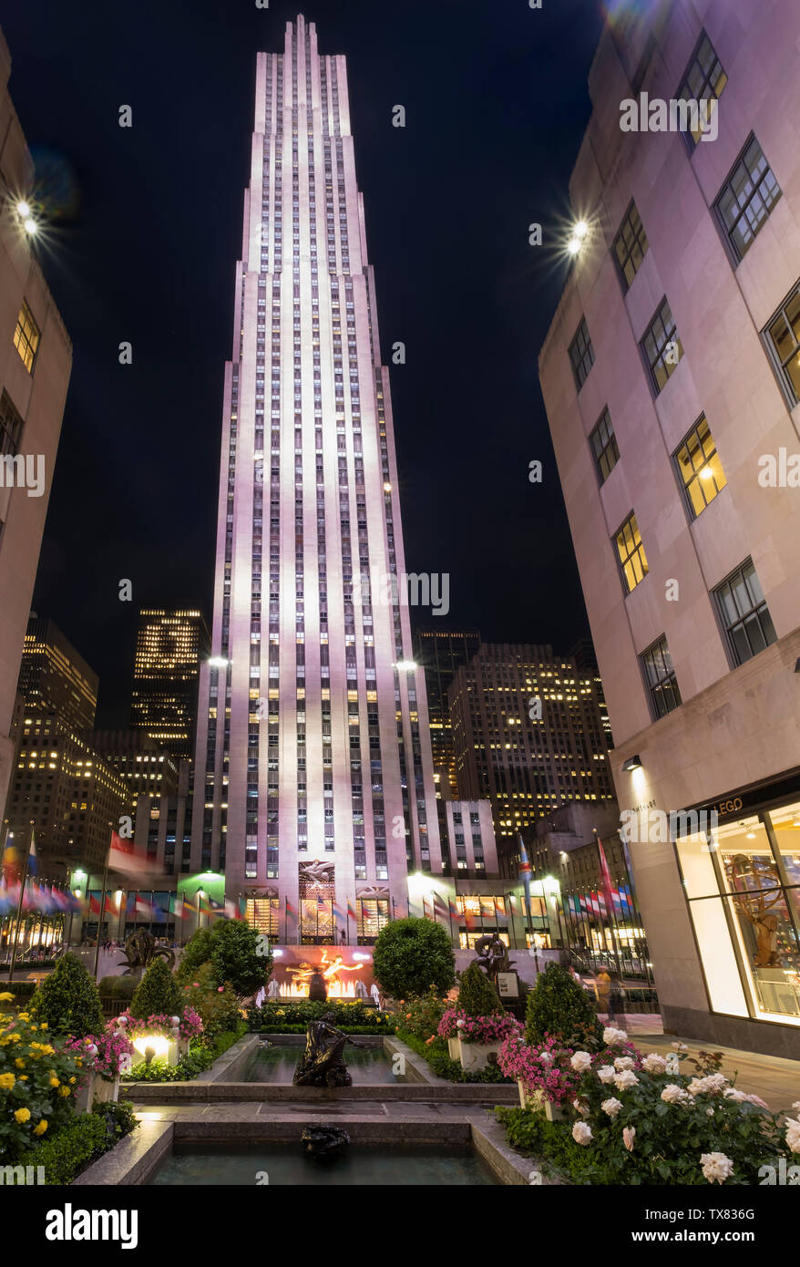 New york usa rockefeller plaza hi-res stock photography and images - Alamy