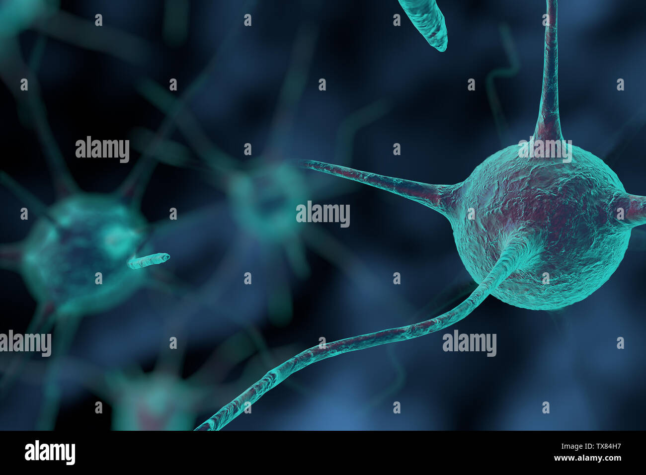 3d abstract virus cell Stock Photo - Alamy