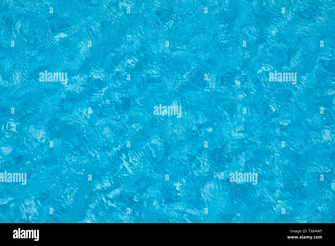 Clean water in a blue pool. Ready for the summer Stock Photo - Alamy