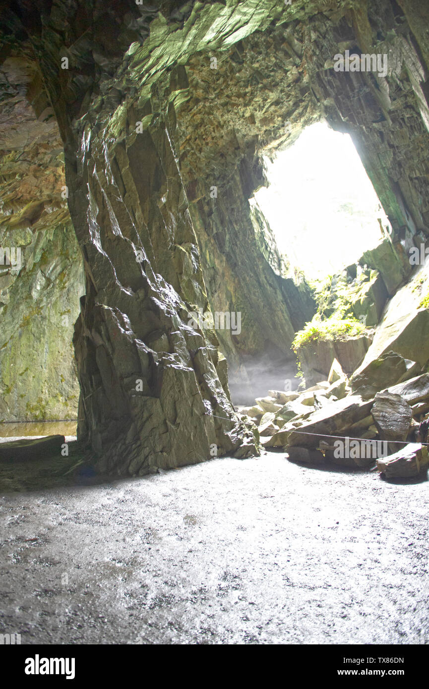 Little Langdale Quarry (slate), sometimes known as Cathedral Quarry ...