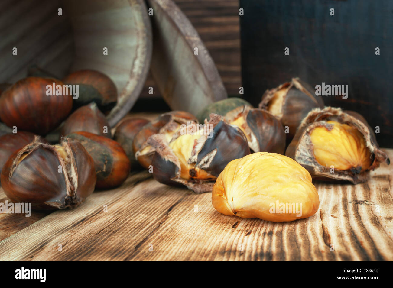 Fried chestnut hi-res stock photography and images - Alamy