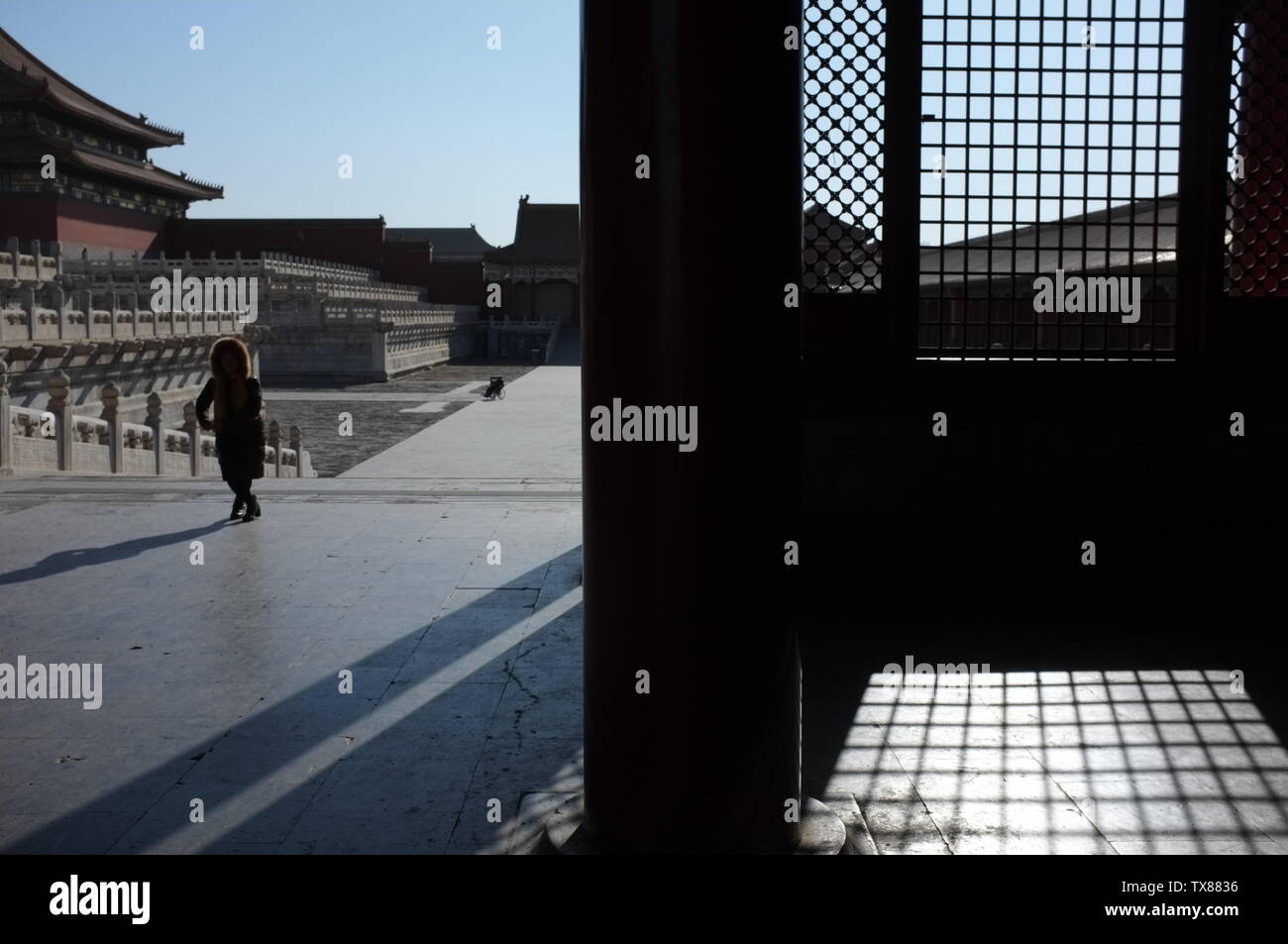 Building materials of the National Palace Museum in Beijing Stock Photo ...