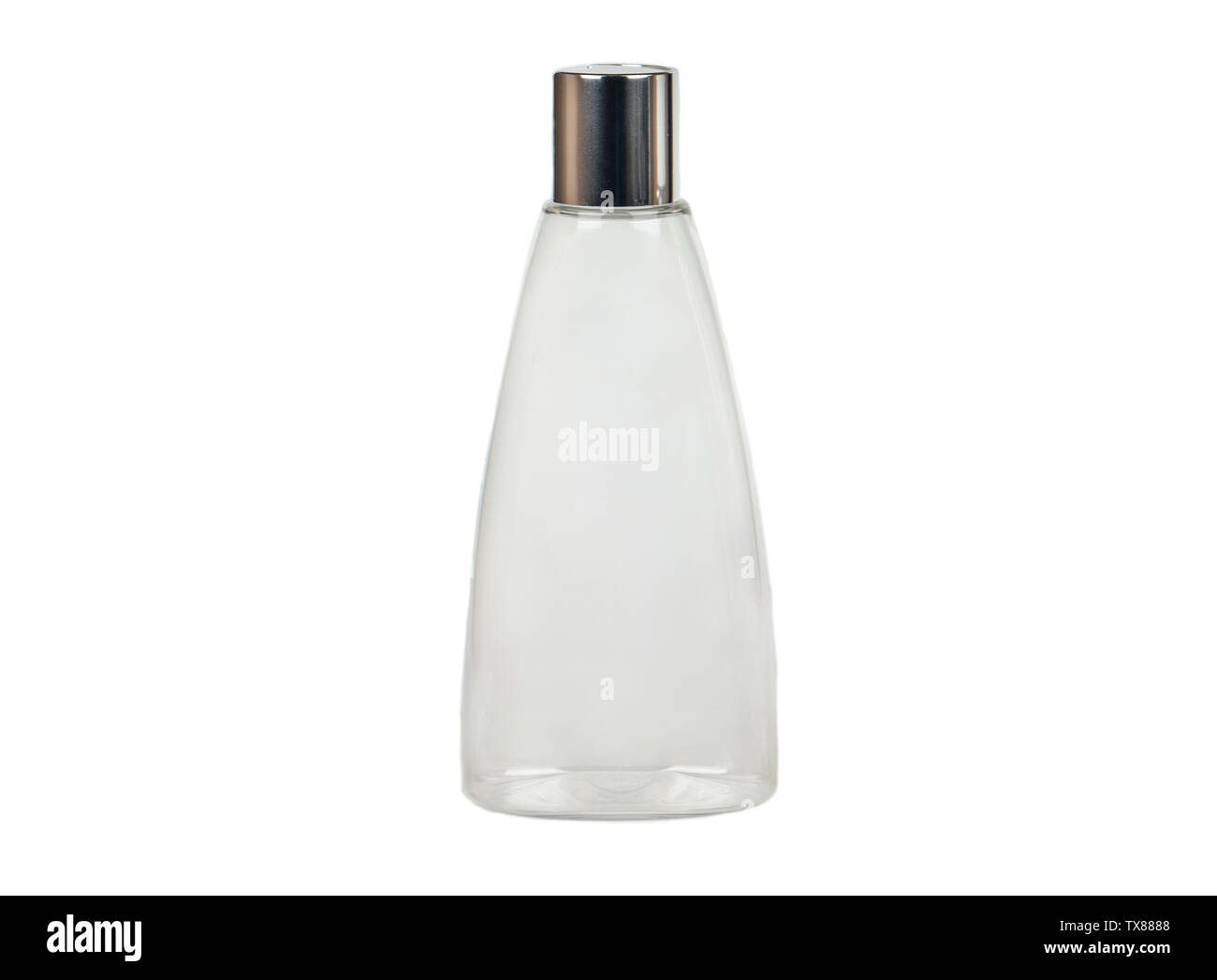 Plastic transparent bottle isolated on white background Stock Photo - Alamy