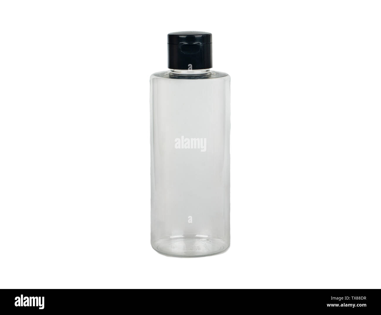Plastic transparent bottle isolated on white background Stock Photo - Alamy