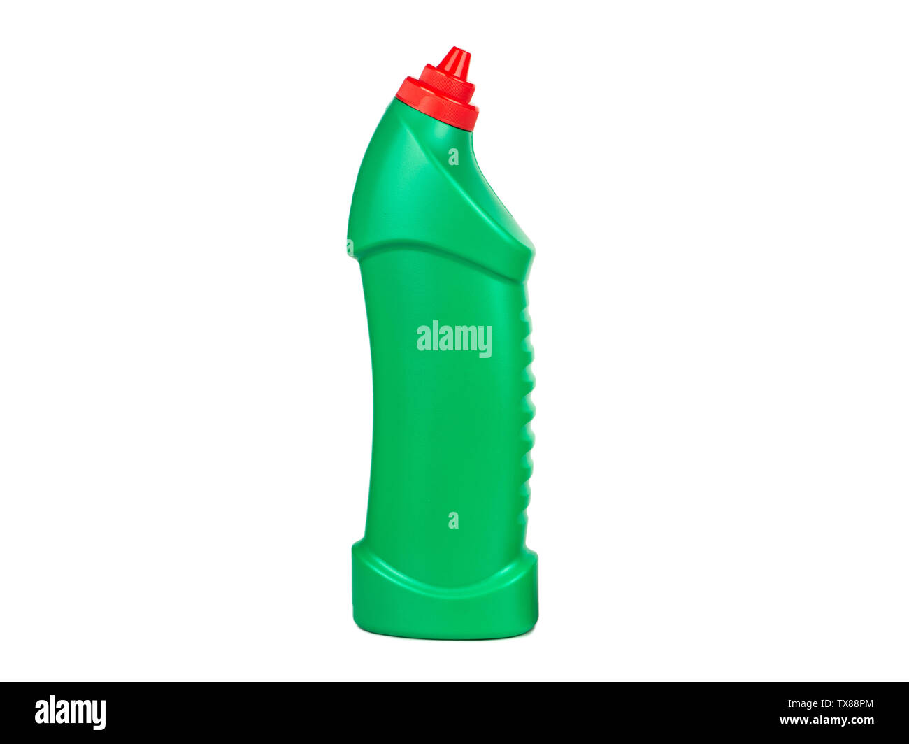 Green plastic detergent bottle isolated on white background Stock Photo ...