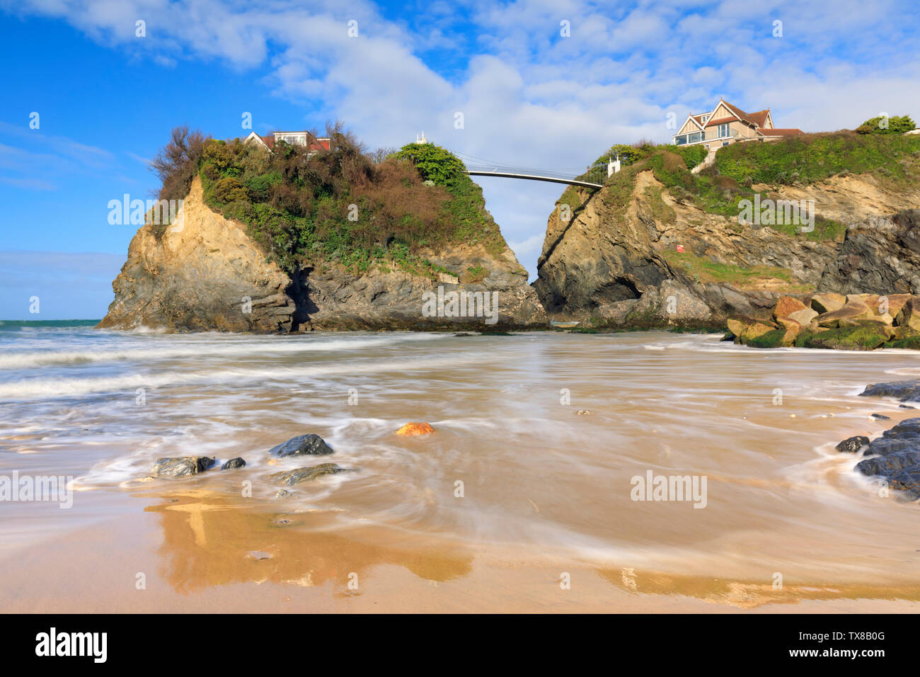 Towan Island at Newquay in Cornwall Stock Photo - Alamy
