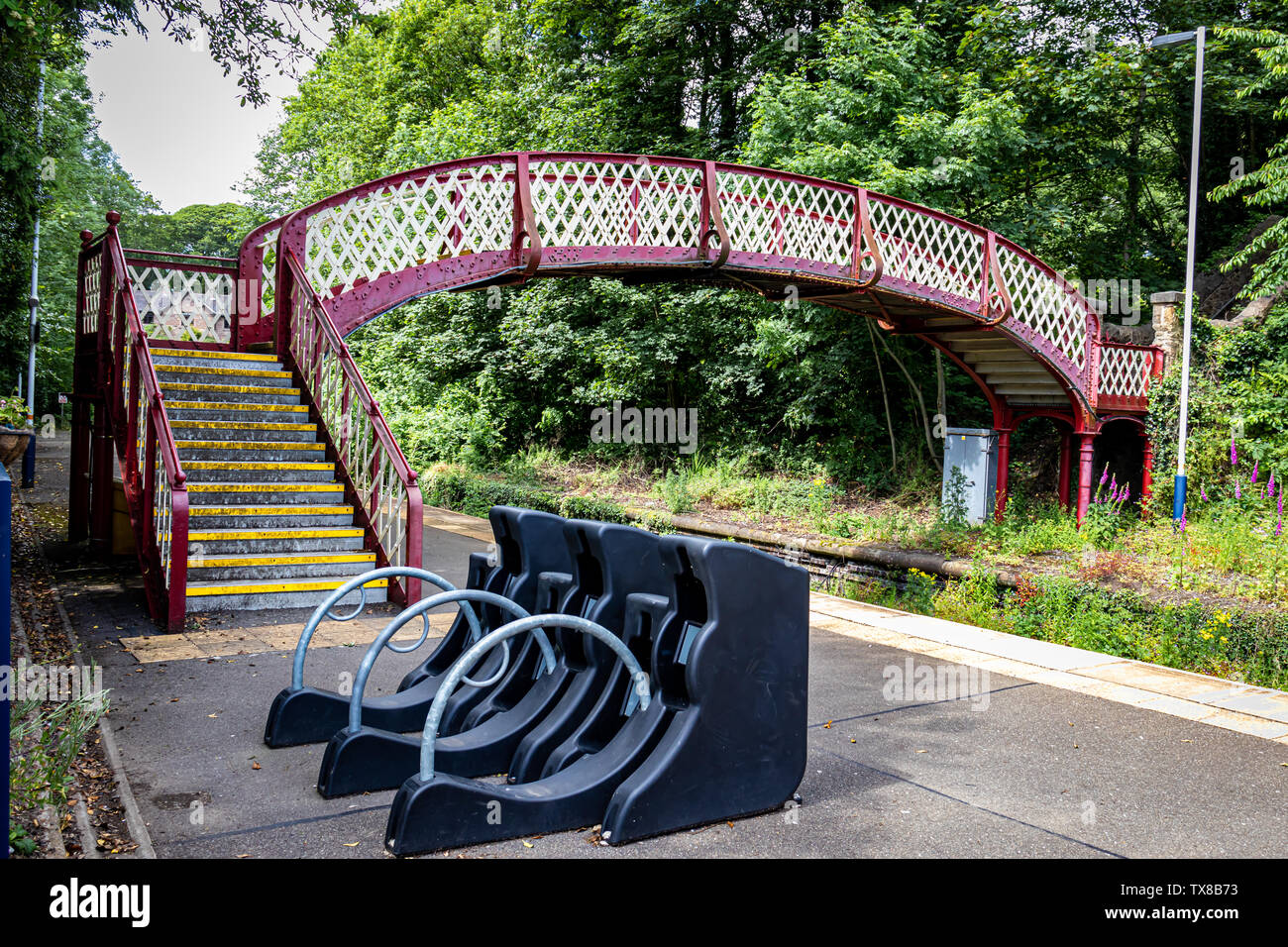 Whatstandwell Railway Station Eye Catching Vintage Footbridge over ...
