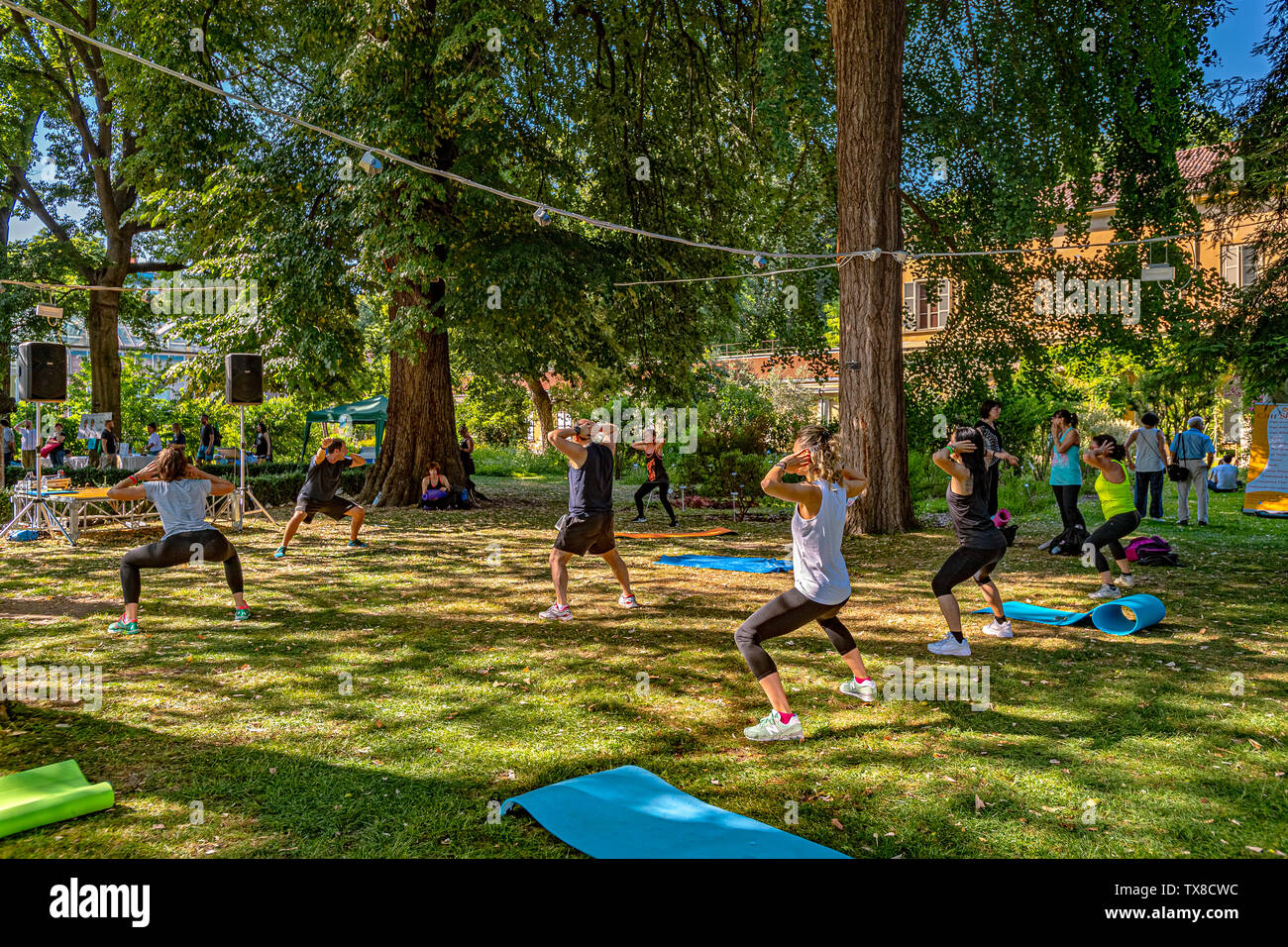 Italy Piedmont Turin Valentino Botanical garden - Wellness activity at ...