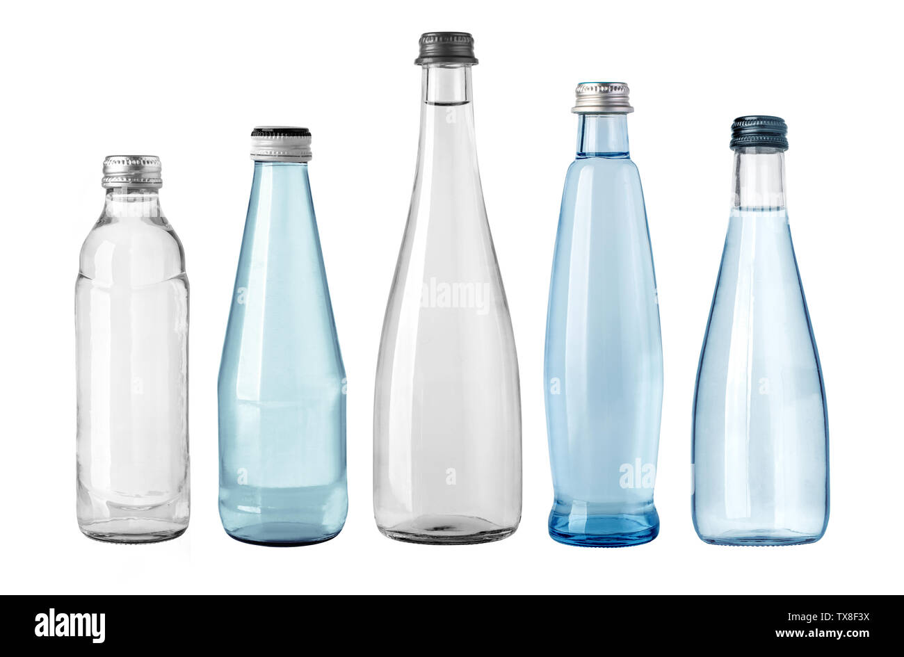 water glass bottle isolated on white background Stock Photo - Alamy