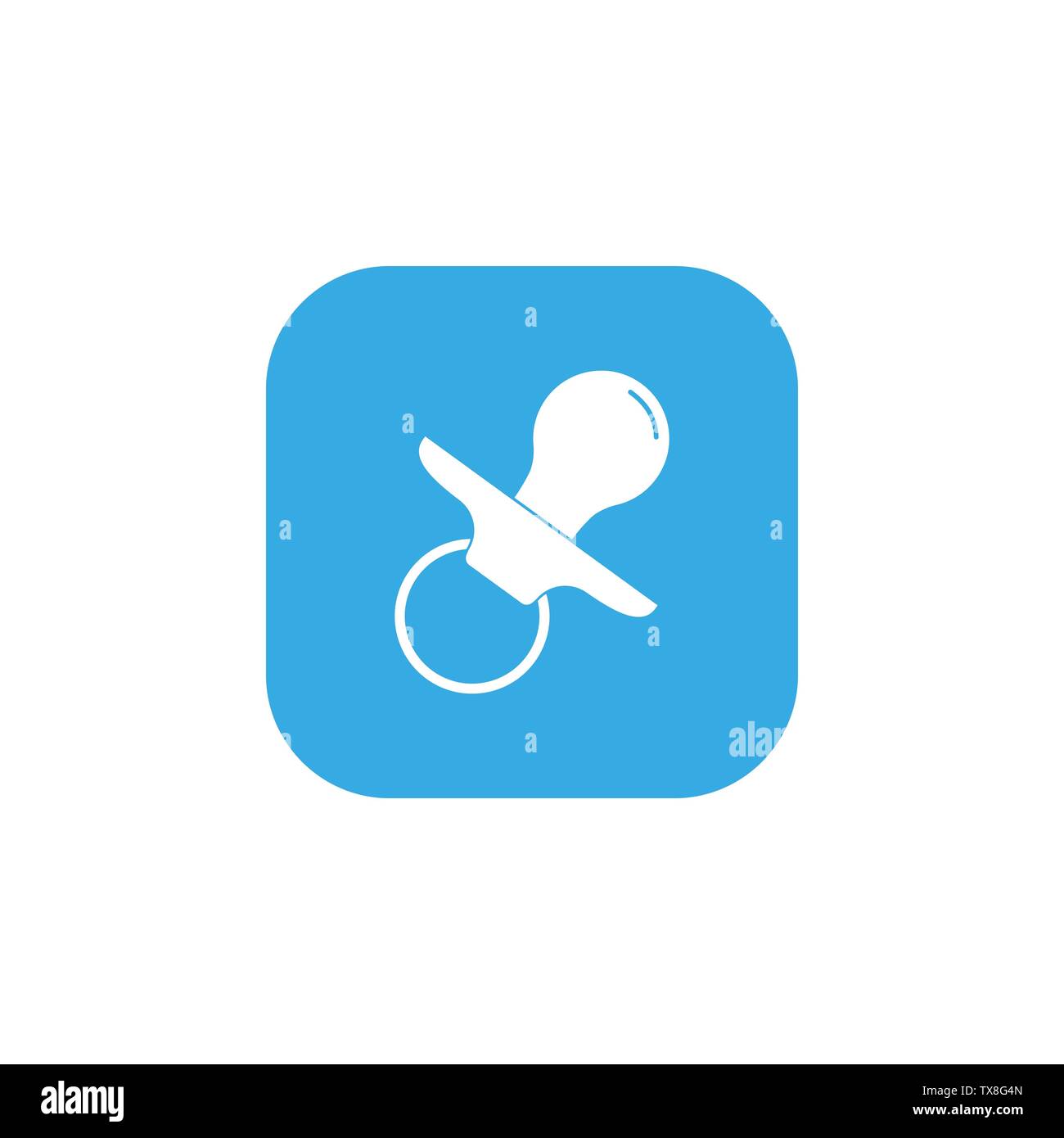 Baby pacifier icon. Vector illustration flat Stock Vector Image & Art ...