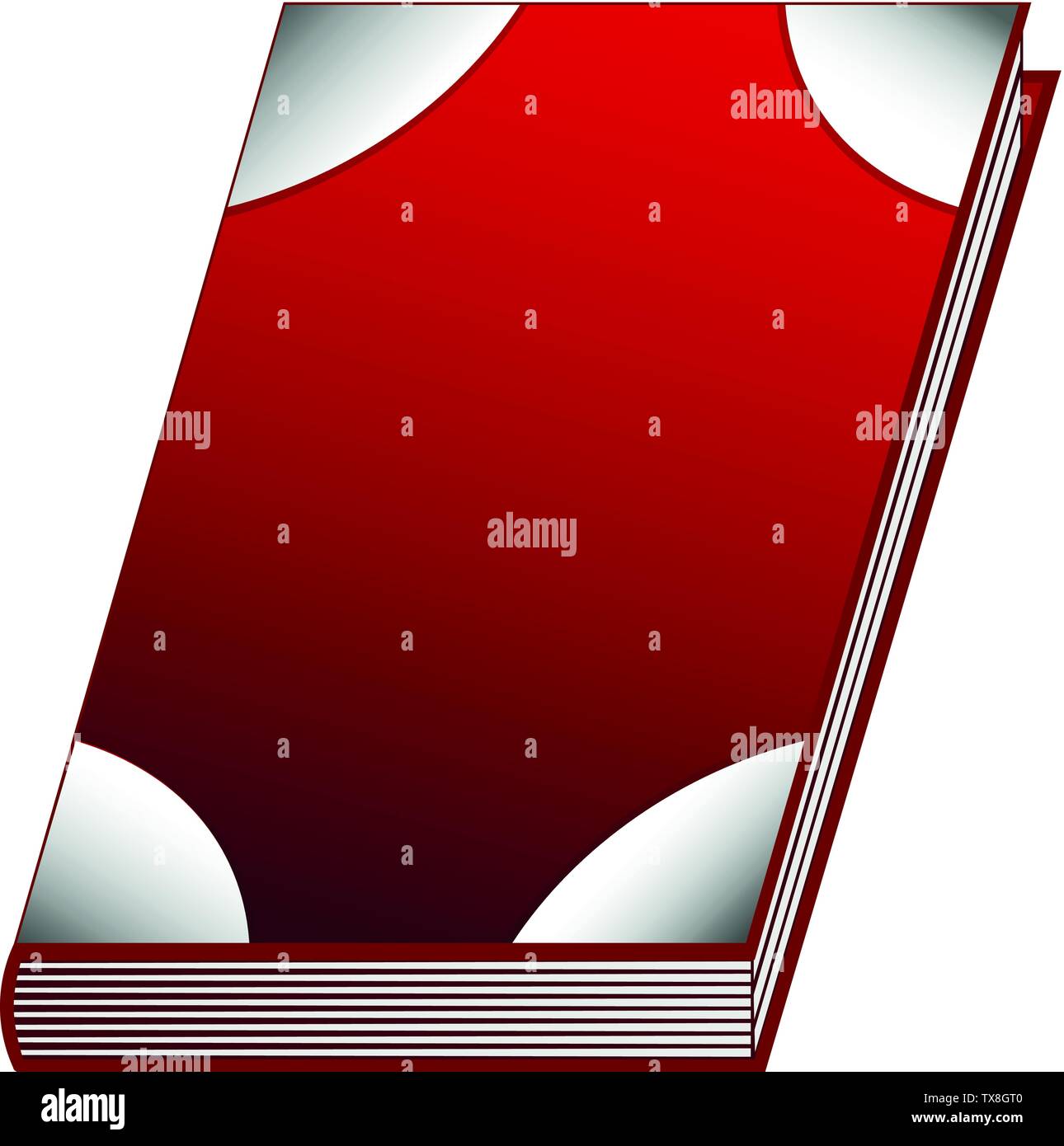 Red book isolated on white background. Ancient book with alchemy ...