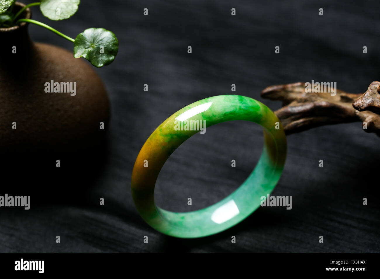 Collection-grade three-color jade bracelet Stock Photo - Alamy