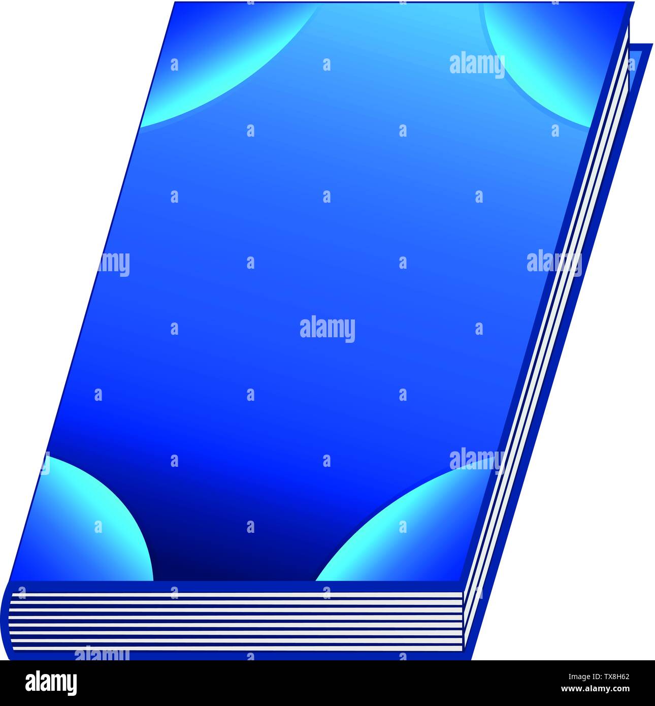 Blue book isolated on white background. Ancient book with alchemy ...