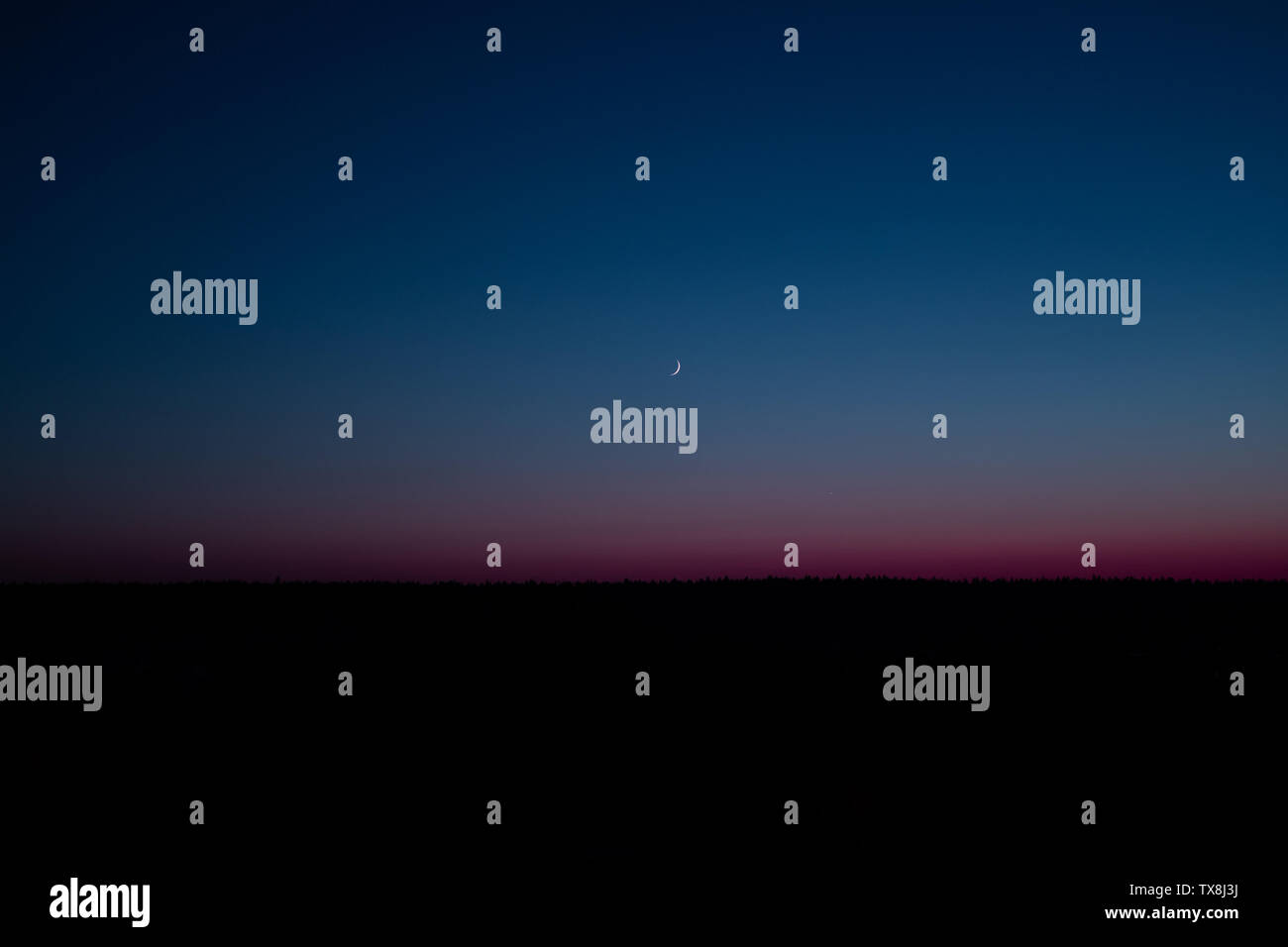 Moonrise Night Nighttime High Resolution Stock Photography and Images ...