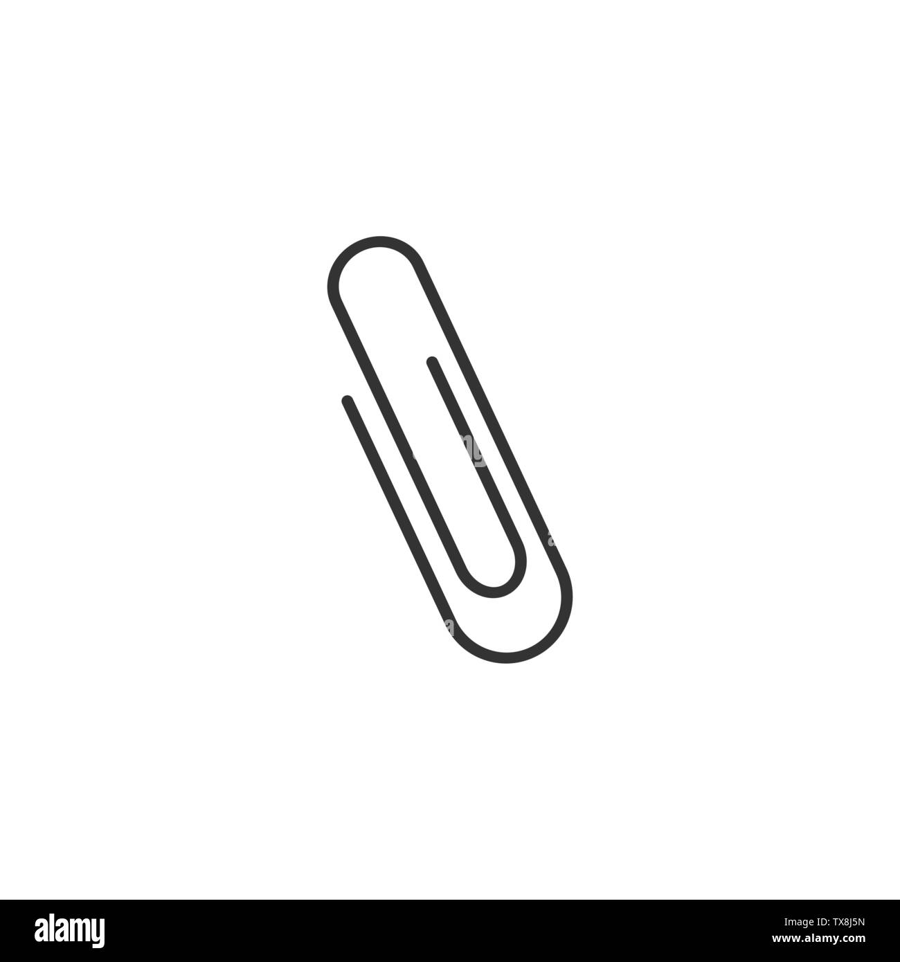 Paper clip icon Black and White Stock Photos & Images - Alamy