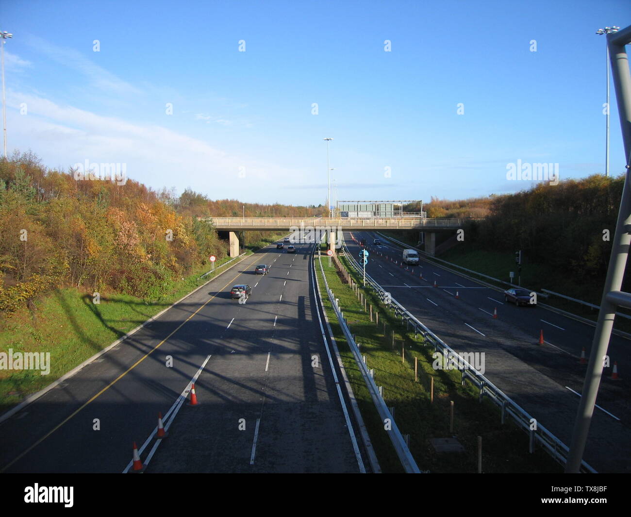 M50 motorway junction hi-res stock photography and images - Alamy