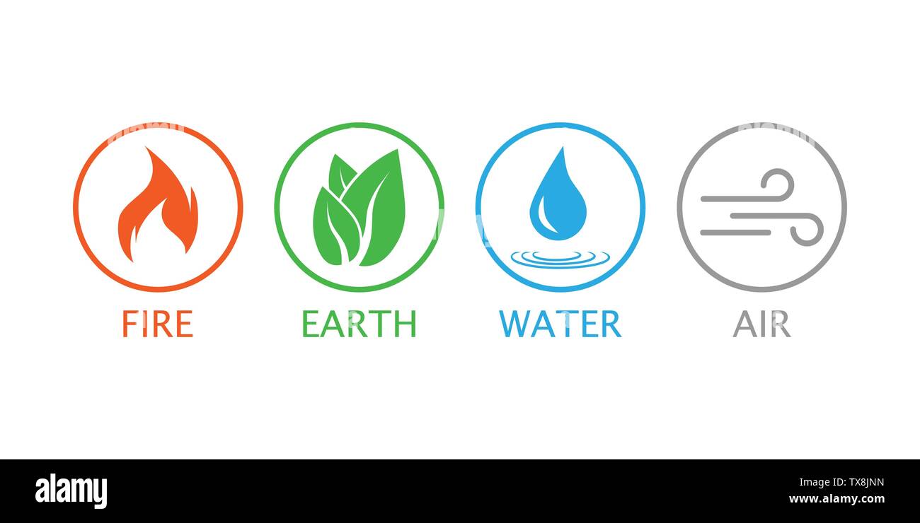 Four elements symbol. Vector illustration flat Stock Vector Image & Art ...