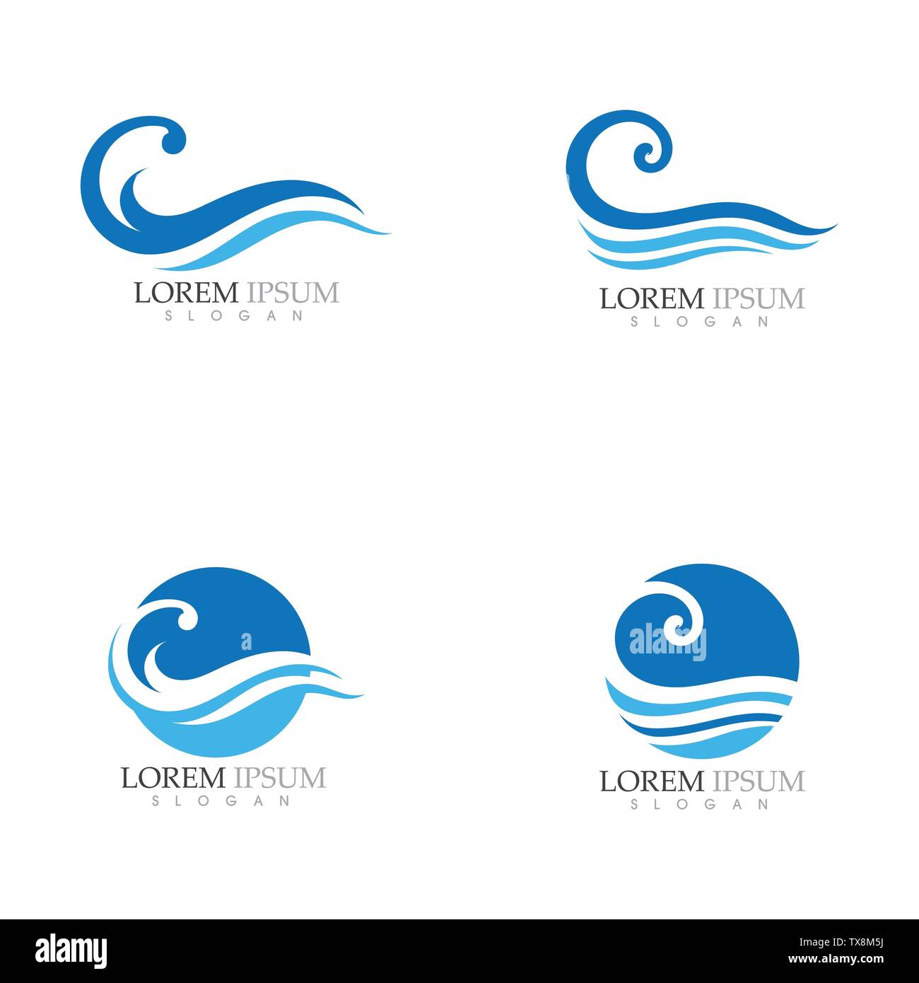Water Wave symbol and icon Logo Stock Vector Image & Art - Alamy