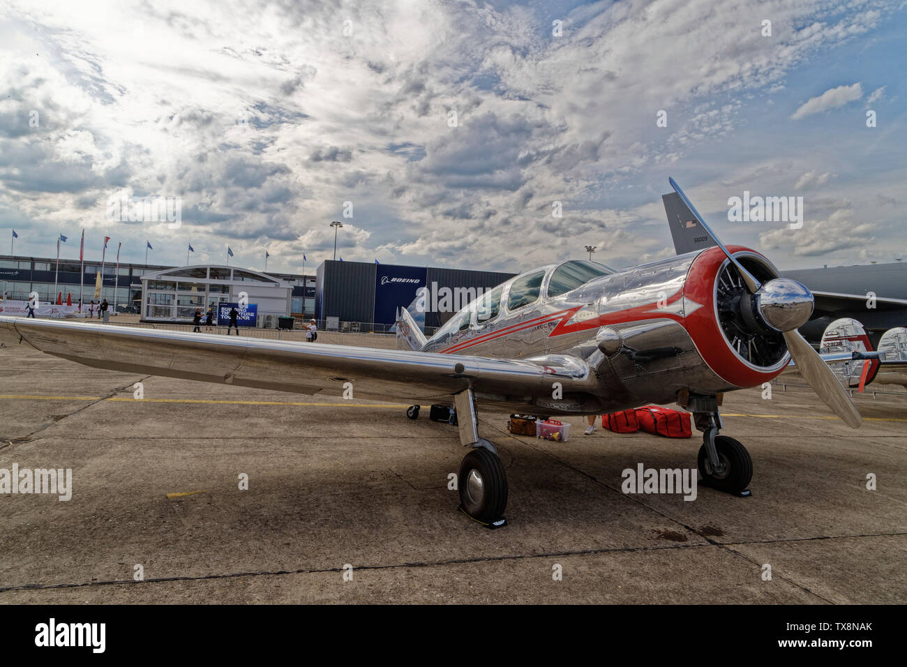 Paris-Le Bourget, France. 23rd June, 2019. Display of the Spartan 7W ...