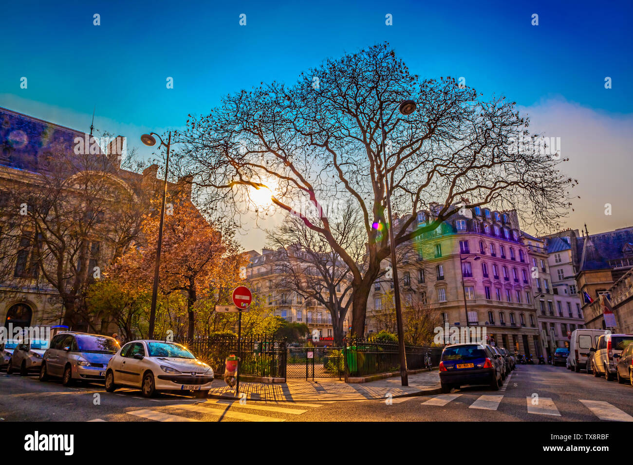 Street view of Paris, France Stock Photo - Alamy