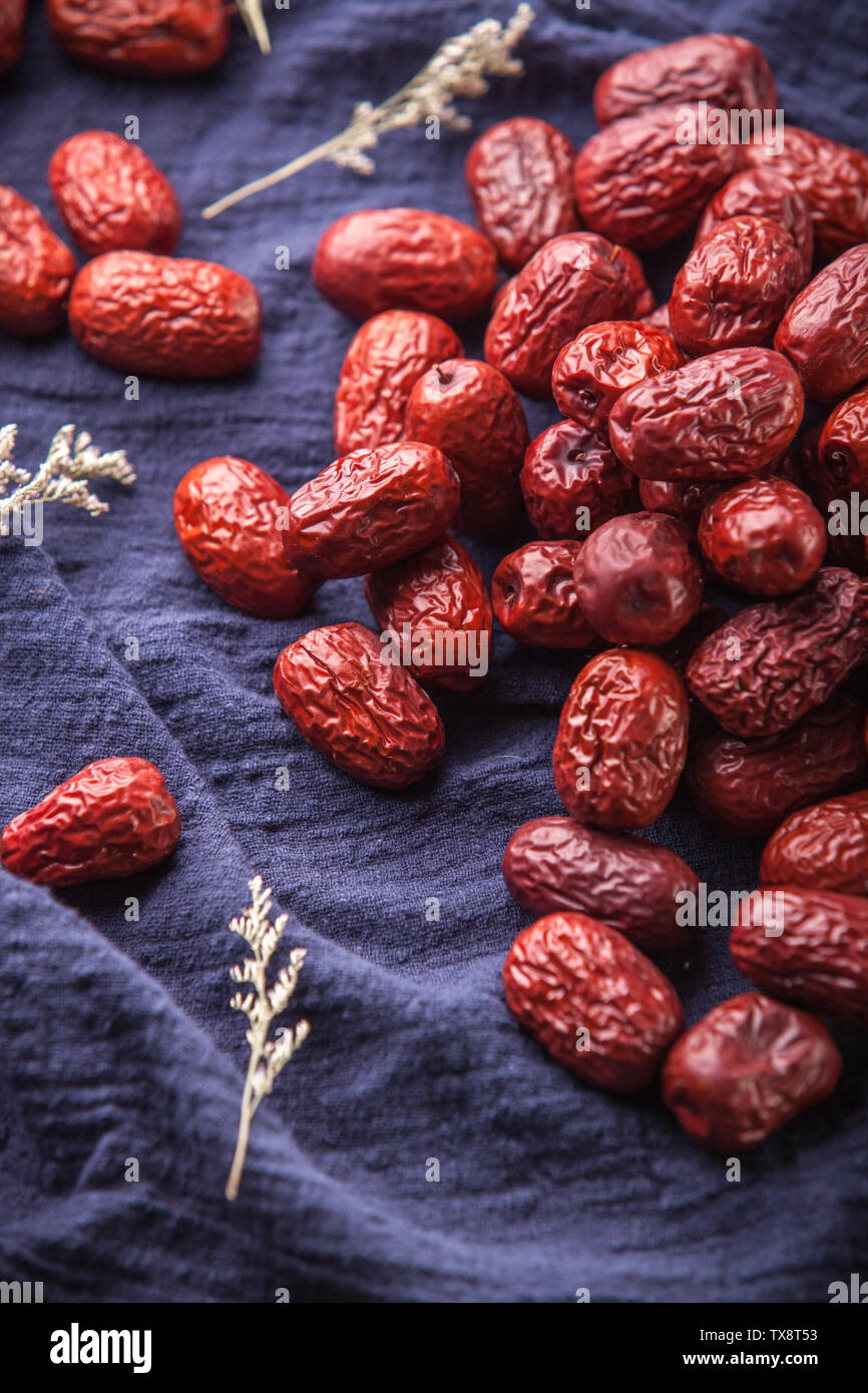 Red jujube, dried fruit Stock Photo - Alamy