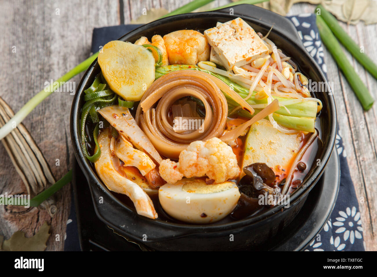 Powder belt casserole Stock Photo - Alamy