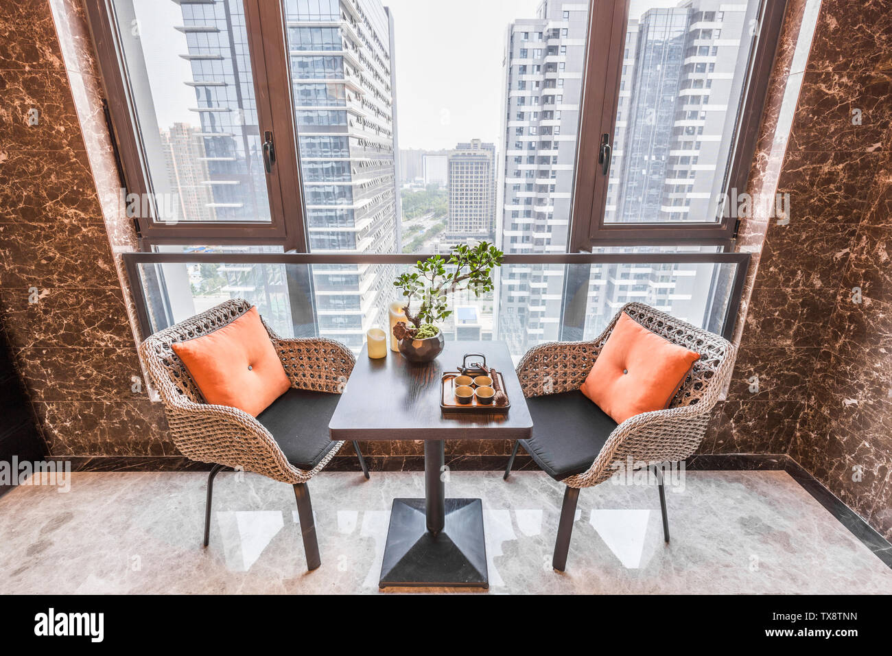 Interior of the model room Stock Photo - Alamy