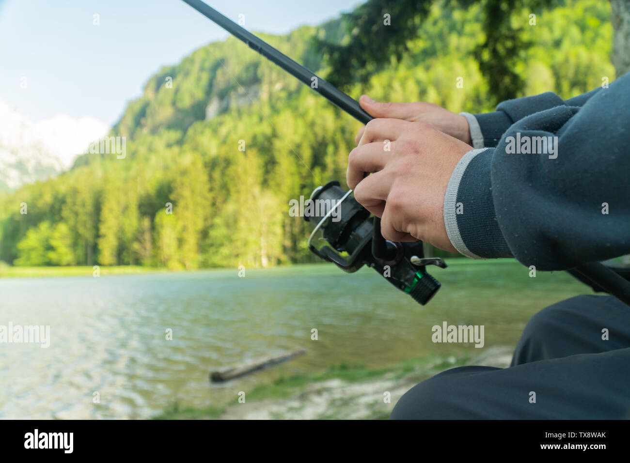 Bait casting pole hi-res stock photography and images - Alamy