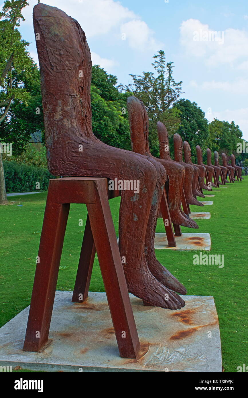 Scenery of Songjiang Moon Lake Sculpture Park in Shanghai Stock Photo ...