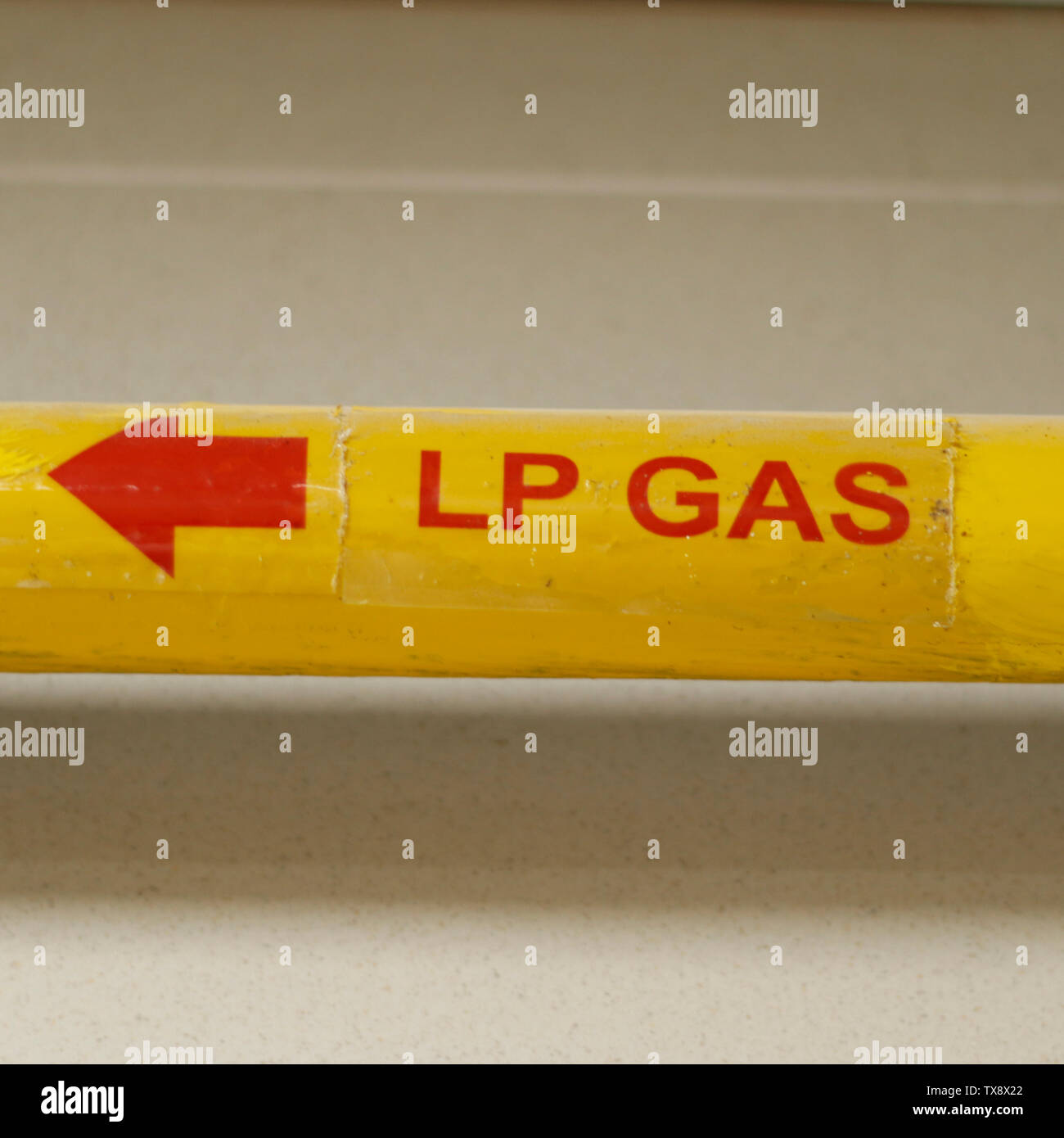 liquid petroleum gas( LPG ) pipe line and safety valve Stock Photo - Alamy