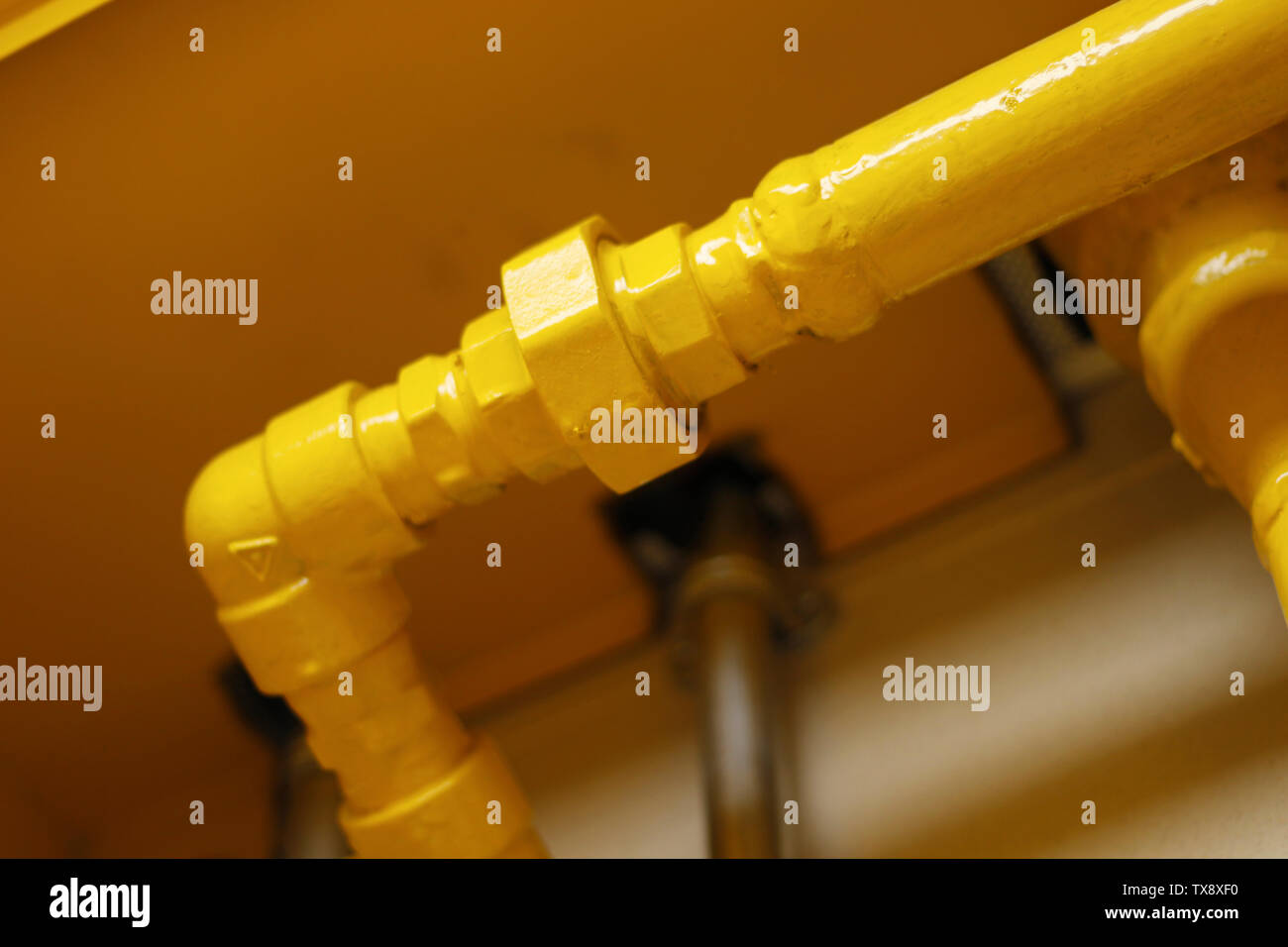 liquid petroleum gas( LPG ) pipe line and safety valve Stock Photo - Alamy