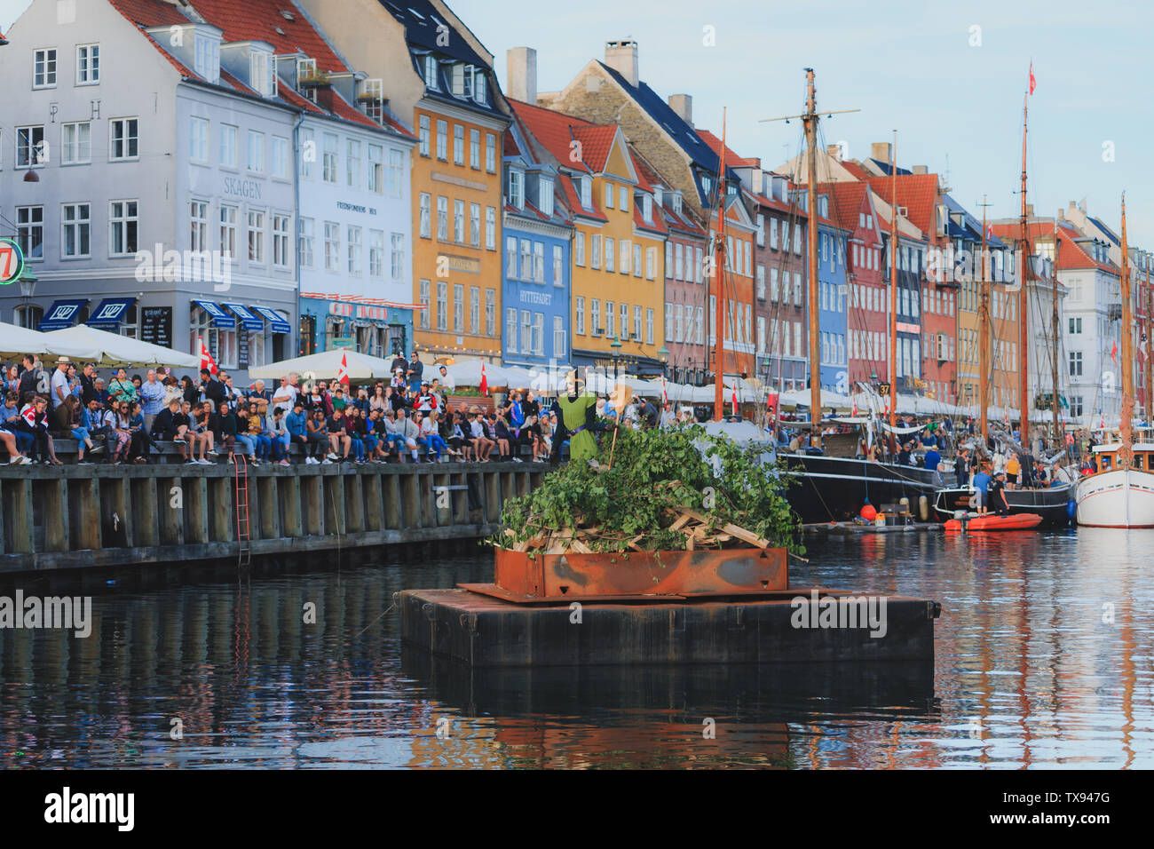 Copenhagen, Zealand / Denmark - June 23 2019: The witch in the middle ...