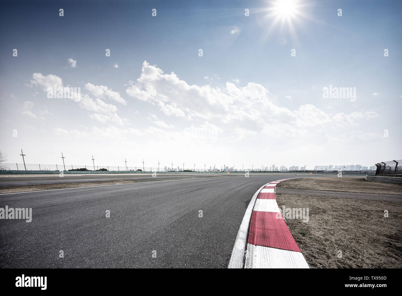 Asphalt transportation system with perspective view hi-res stock ...