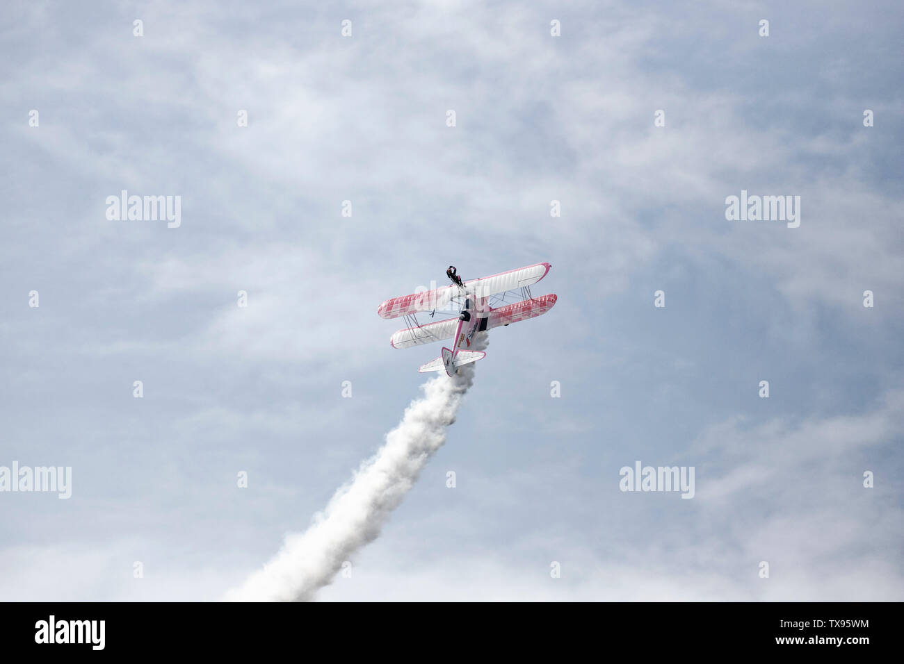 Paris-Le Bourget, France. 23rd June, 2019. Emiliano Del Buono pilots ...