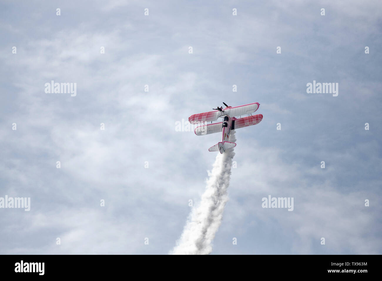 Paris-Le Bourget, France. 23rd June, 2019. Emiliano Del Buono pilots ...