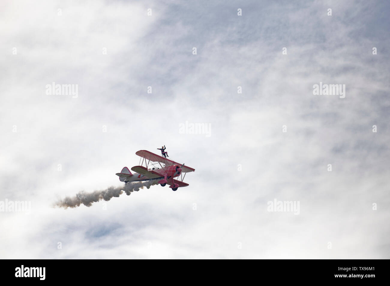 Paris-Le Bourget, France. 23rd June, 2019. Emiliano Del Buono pilots ...