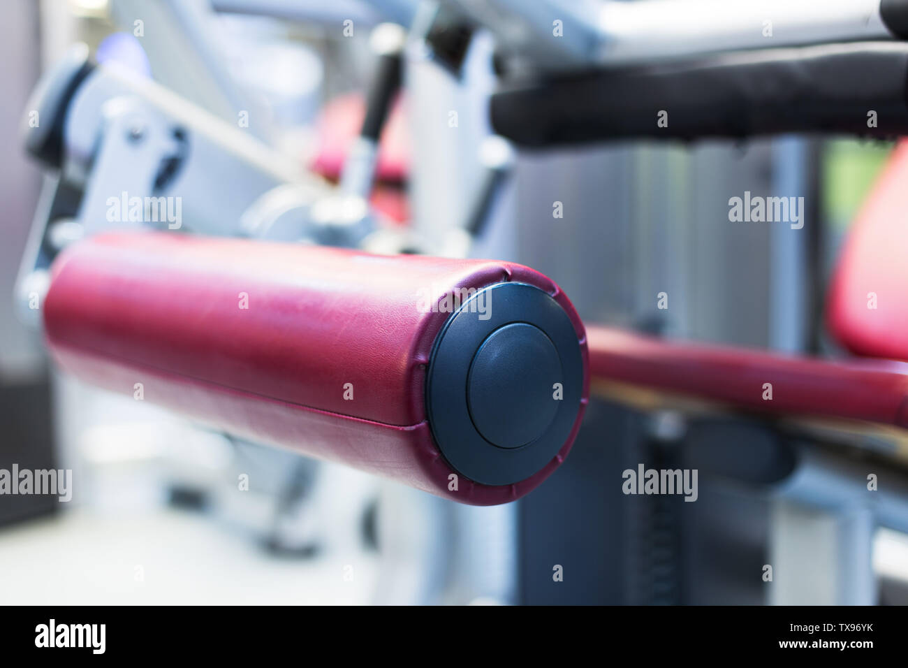 equipment for power exercise in modern gym Stock Photo - Alamy